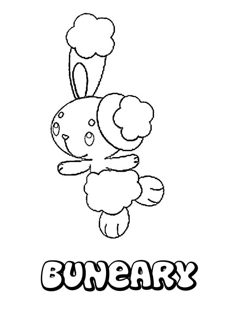 Pokemon Buneary Coloring Page